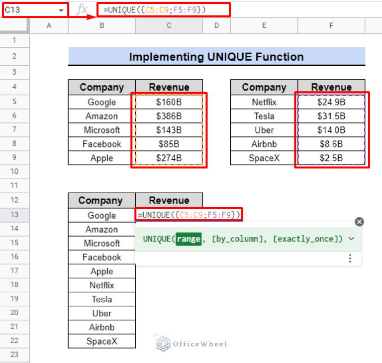 How to Concatenate Two Columns in Google Sheets - OfficeWheel