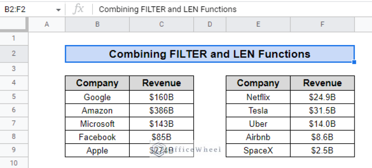 How to Concatenate Two Columns in Google Sheets - OfficeWheel