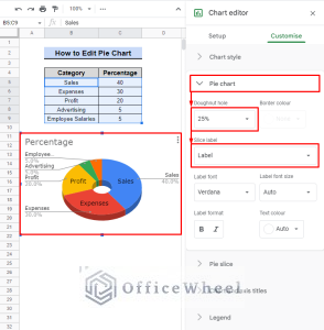 How to Edit a Pie Chart in Google Sheets (5 Core Features)