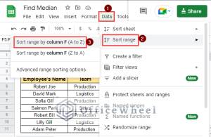 How to Find Median in Google Sheets (2 Easy Ways) - OfficeWheel