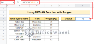 How to Find Median in Google Sheets (2 Easy Ways) - OfficeWheel