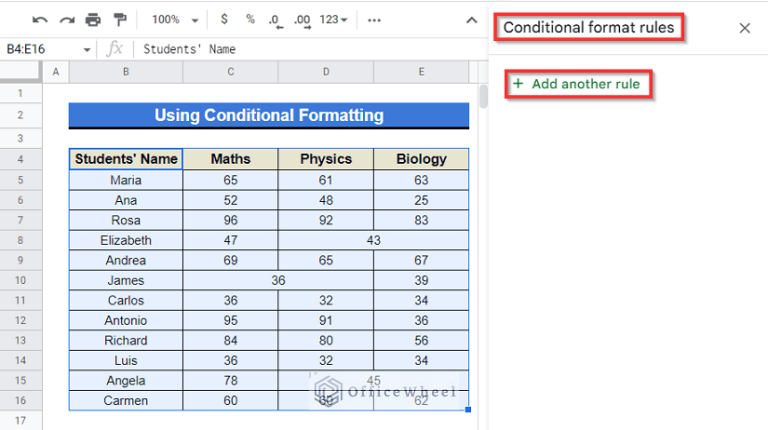 How to Find Merged Cells in Google Sheets (3 Ways) - OfficeWheel