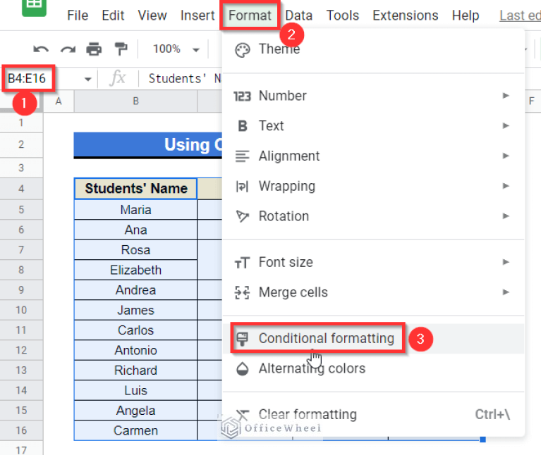 How to Find Merged Cells in Google Sheets (3 Ways) - OfficeWheel