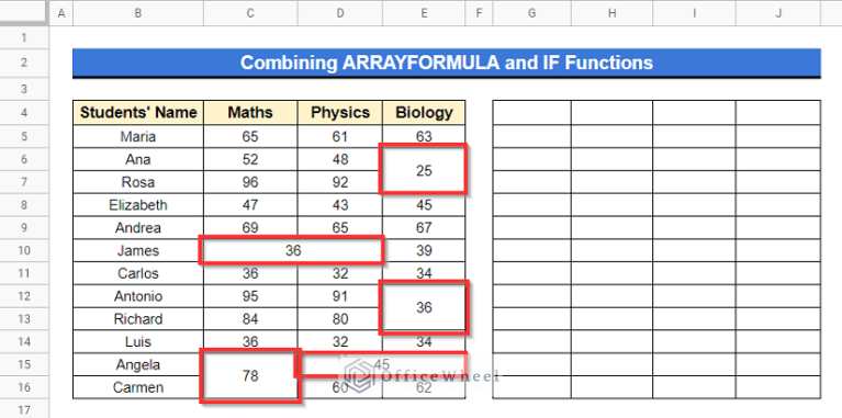 How to Find Merged Cells in Google Sheets (3 Ways) - OfficeWheel