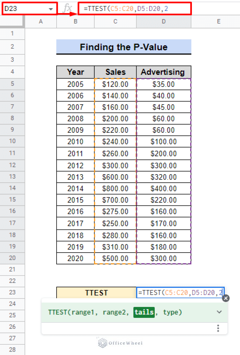 how-to-find-p-value-in-google-sheets-with-quick-steps