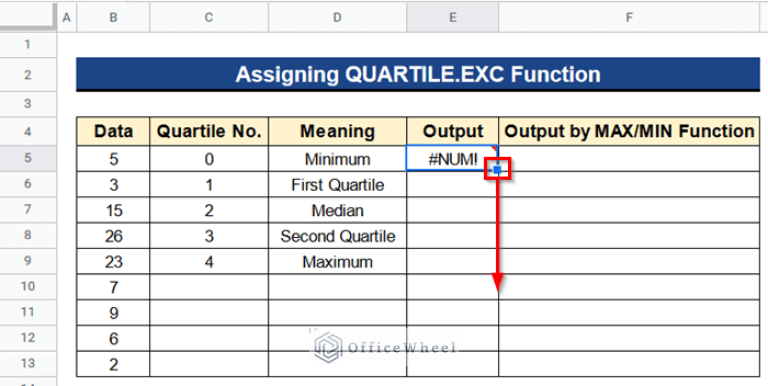 How to Find Quartiles in Google Sheets (4 Useful Methods)