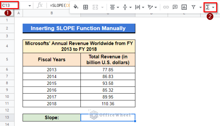 How to Find Slope of Graph in Google Sheets (With Easy Steps)