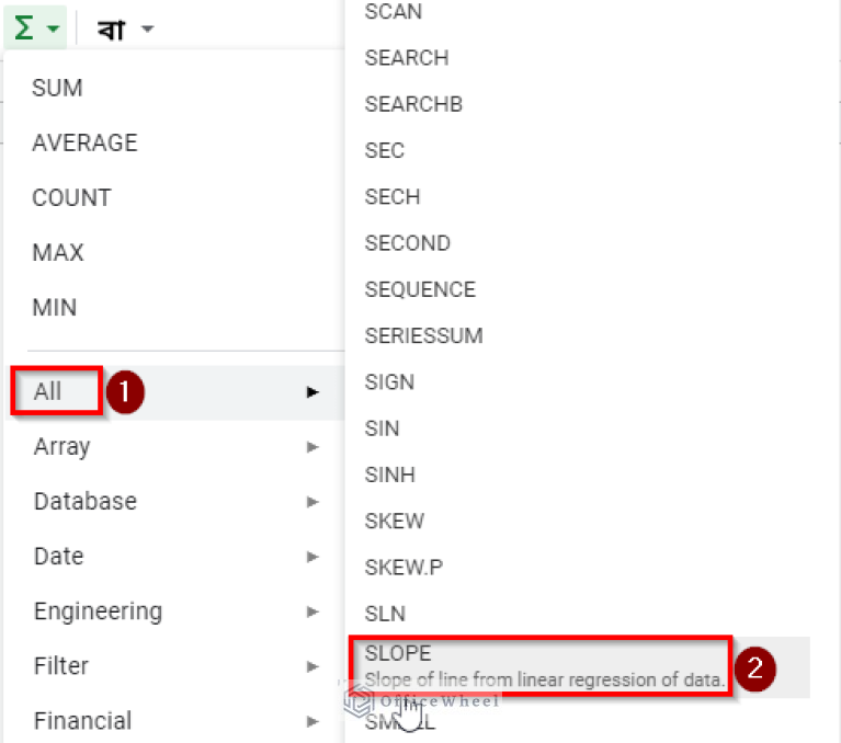 How to Find Slope of Graph in Google Sheets (With Easy Steps)