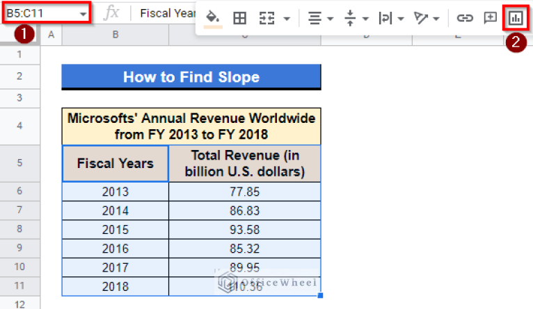 How to Find Slope of Graph in Google Sheets (With Easy Steps)