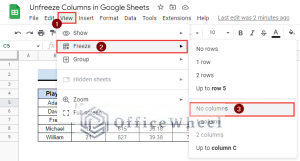 How to Freeze Specific Columns in Google Sheets (3 Quick Ways)