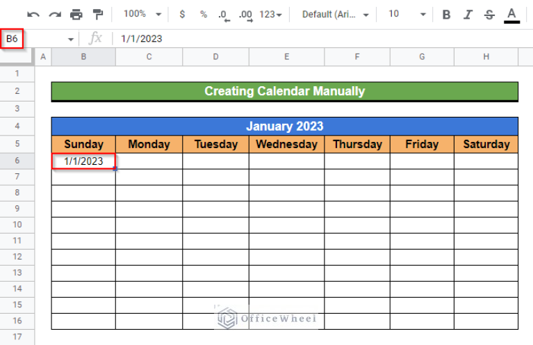 How to Insert a Calendar in Google Sheets (2 Effective Ways)