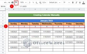 How to Insert a Calendar in Google Sheets (2 Effective Ways)