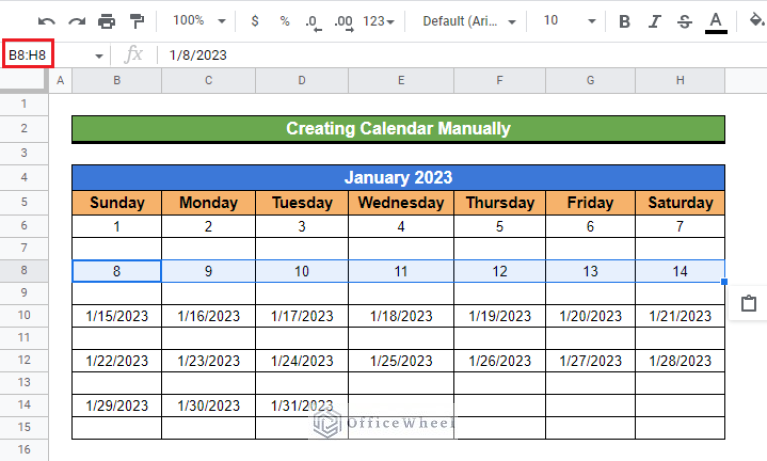How to Insert a Calendar in Google Sheets (2 Effective Ways)