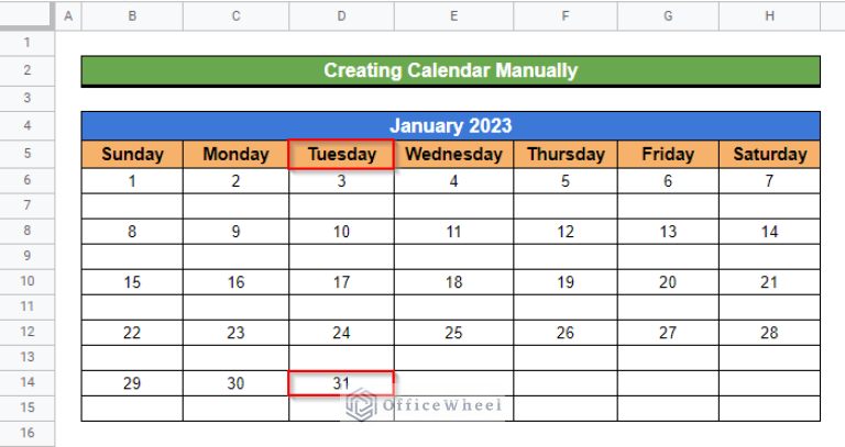 How to Insert a Calendar in Google Sheets (2 Effective Ways)