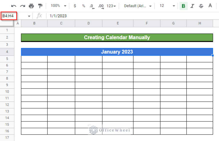 How to Insert a Calendar in Google Sheets (2 Effective Ways)