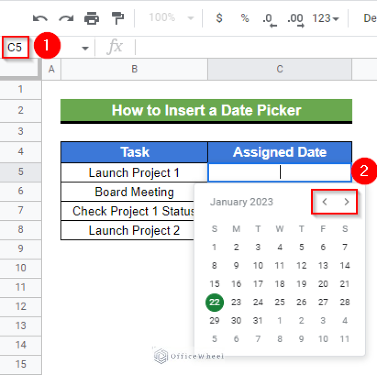 How to Insert a Calendar in Google Sheets (2 Effective Ways)