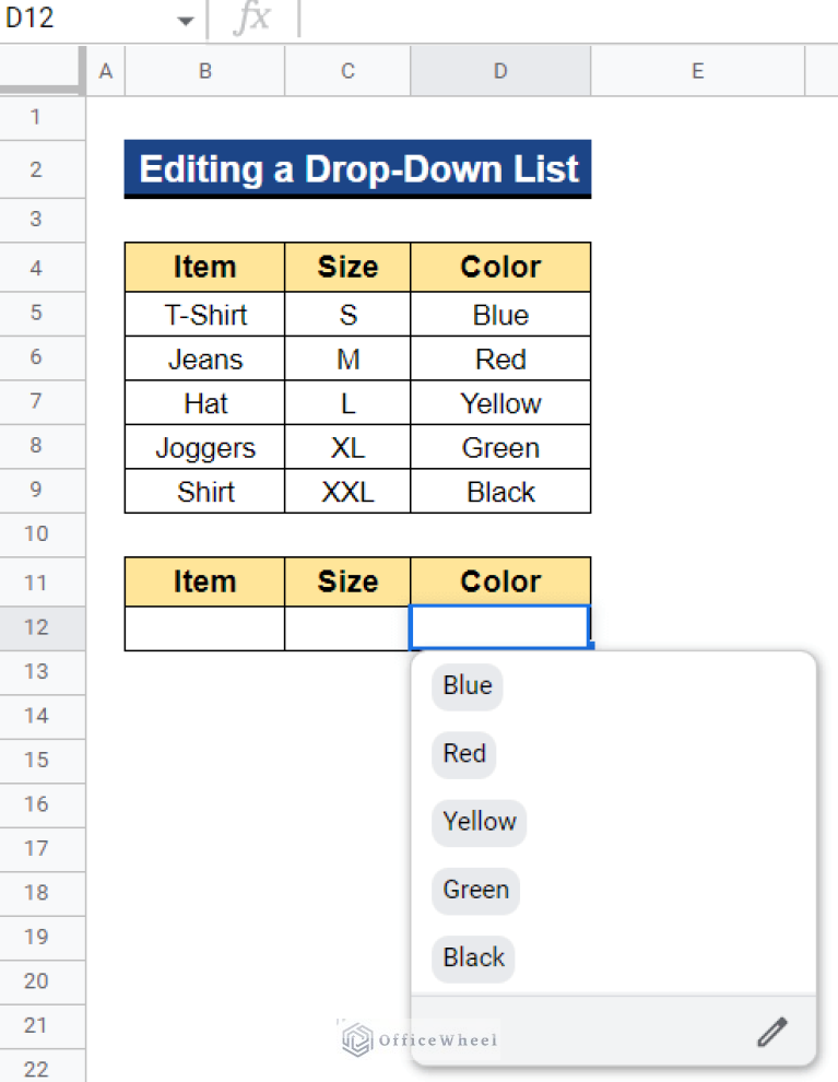 How to Insert a Drop-Down List in Google Sheets (2 Easy Ways)