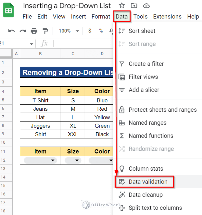 How to Insert a Drop-Down List in Google Sheets (2 Easy Ways)