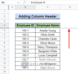 How to Insert a Header in Google Sheets (2 Simple Scenarios)