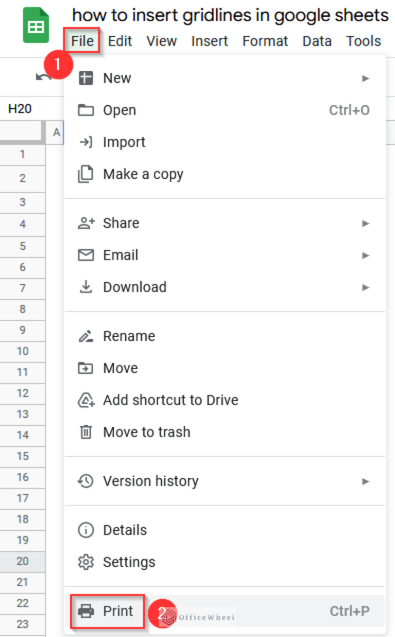  How To Insert Gridlines In Google Sheets 4 Suitable Methods 