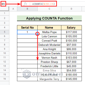How to Insert Serial Numbers in Google Sheets (7 Easy Ways)