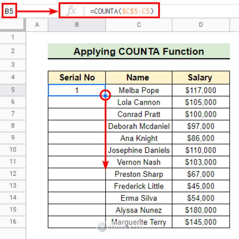 How to Insert Serial Numbers in Google Sheets (7 Easy Ways)