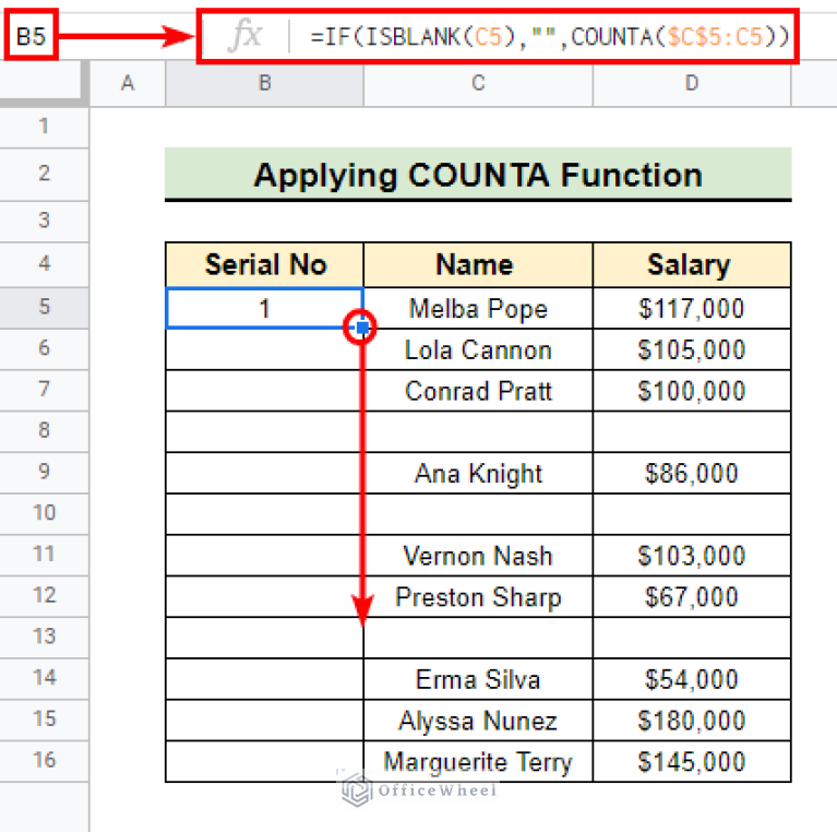 How to Insert Serial Numbers in Google Sheets (7 Easy Ways)