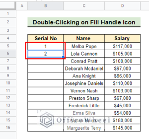 How to Insert Serial Numbers in Google Sheets (7 Easy Ways)