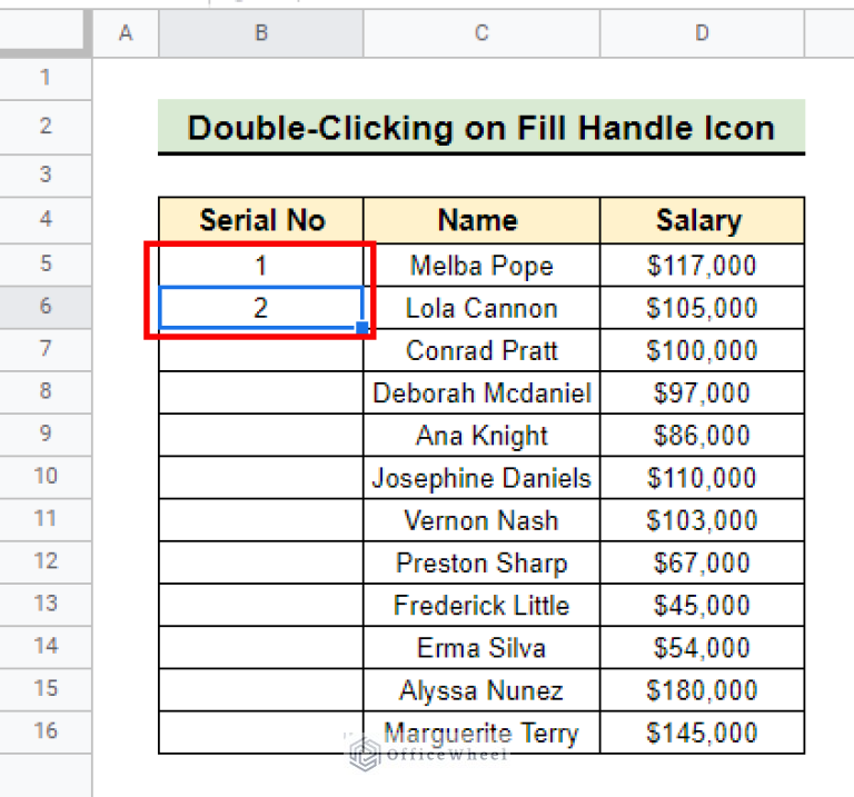 How To Insert Serial Numbers In Google Sheets 7 Easy Ways 