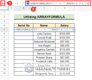 How to Insert Serial Numbers in Google Sheets (7 Easy Ways)