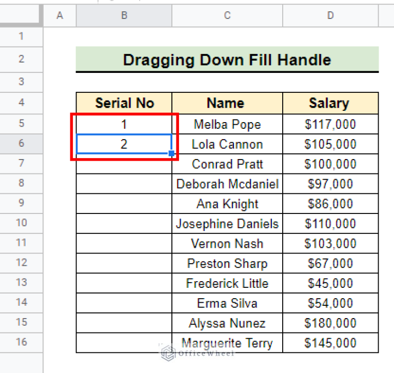 How To Insert Serial Numbers In Google Sheets 7 Easy Ways 