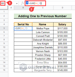 How to Insert Serial Numbers in Google Sheets (7 Easy Ways)