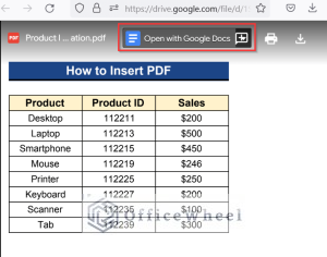How to Insert PDF in Google Sheets (2 Suitable Methods)