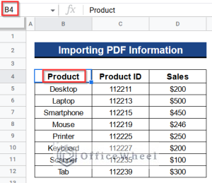 How to Insert PDF in Google Sheets (2 Suitable Methods)