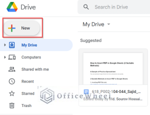 How to Insert PDF in Google Sheets (2 Suitable Methods)