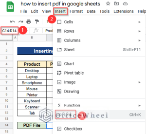 How to Insert PDF in Google Sheets (2 Suitable Methods)