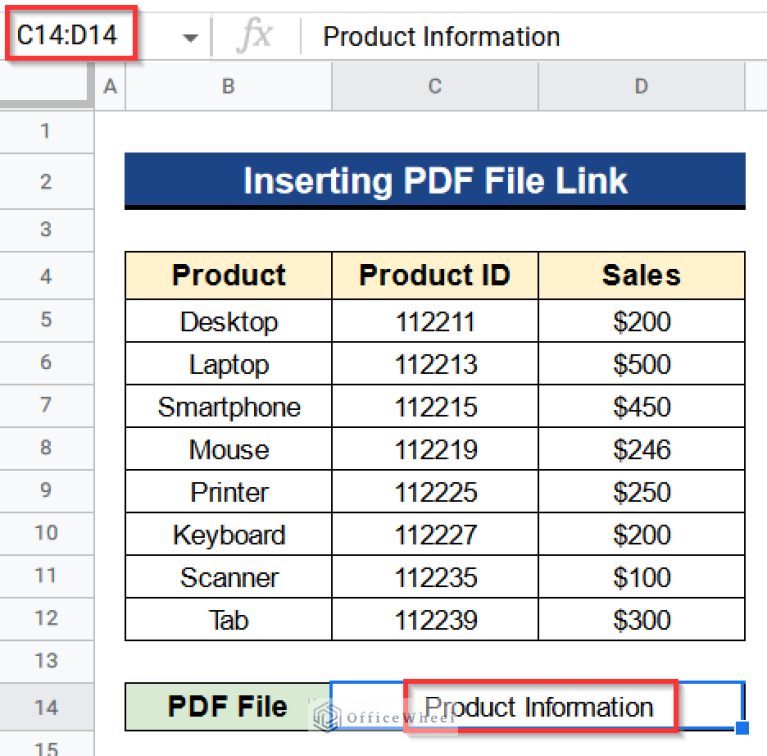 How to Insert PDF in Google Sheets (2 Suitable Methods)
