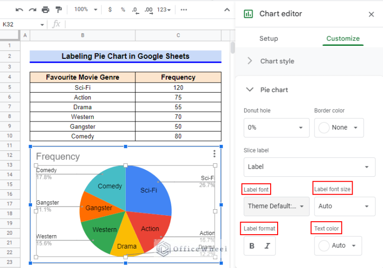 How to Label Pie Chart in Google Sheets (With Easy Steps)