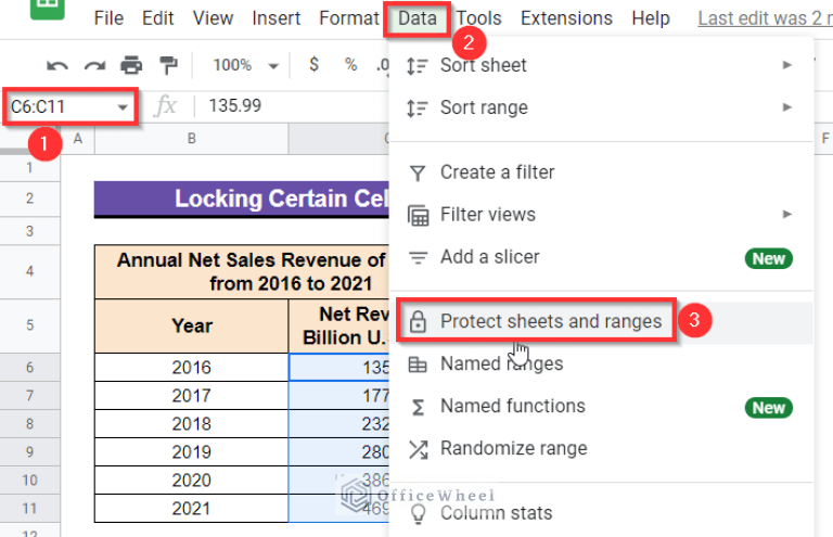 How to Lock Certain Cells in Google Sheets (With Quick Steps)