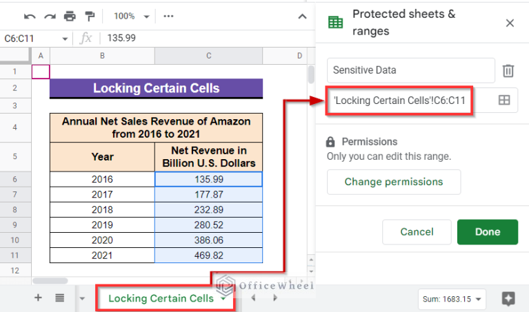 How to Lock Certain Cells in Google Sheets (With Quick Steps)