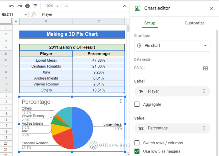 How to Make a 3D Pie Chart in Google Sheets (With Quick Steps)