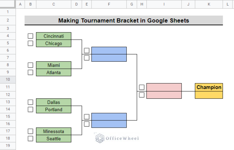How to Make a Tournament Bracket in Google Sheets (Easy Steps)
