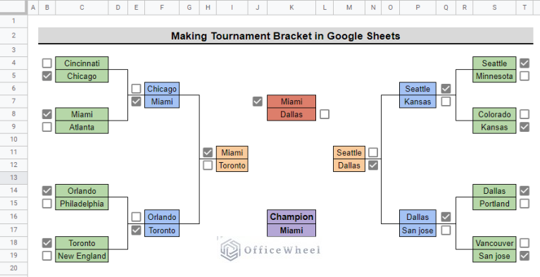 How to Make a Tournament Bracket in Google Sheets (Easy Steps)