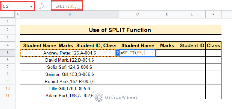 How to Paste Comma Separated Values in Google Sheets