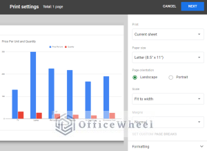 How to Print a Chart in Google Sheets (3 Simple Ways)
