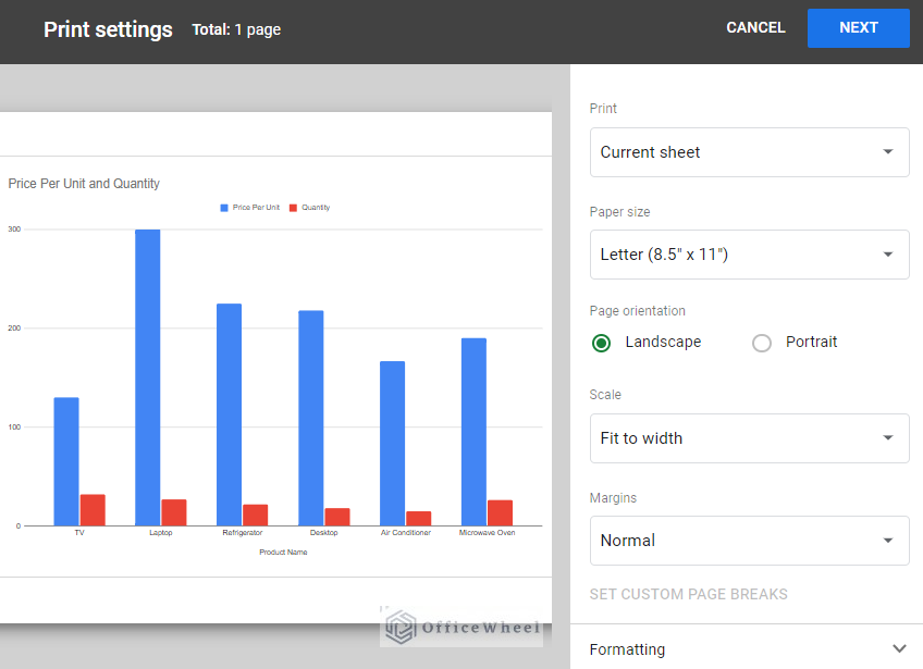  How To Print A Chart In Google Sheets 3 Simple Ways 