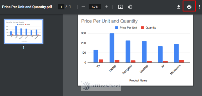 How to Print a Chart in Google Sheets (3 Simple Ways)