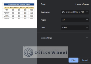 How to Print Bigger in Google Sheets (2 Simple Examples)