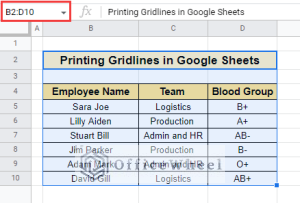 How to Print Gridlines in Google Sheets (with Easy Steps)