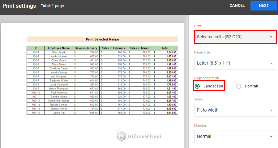 How To Print In Landscape In Google Sheets 2 Simple Ways 